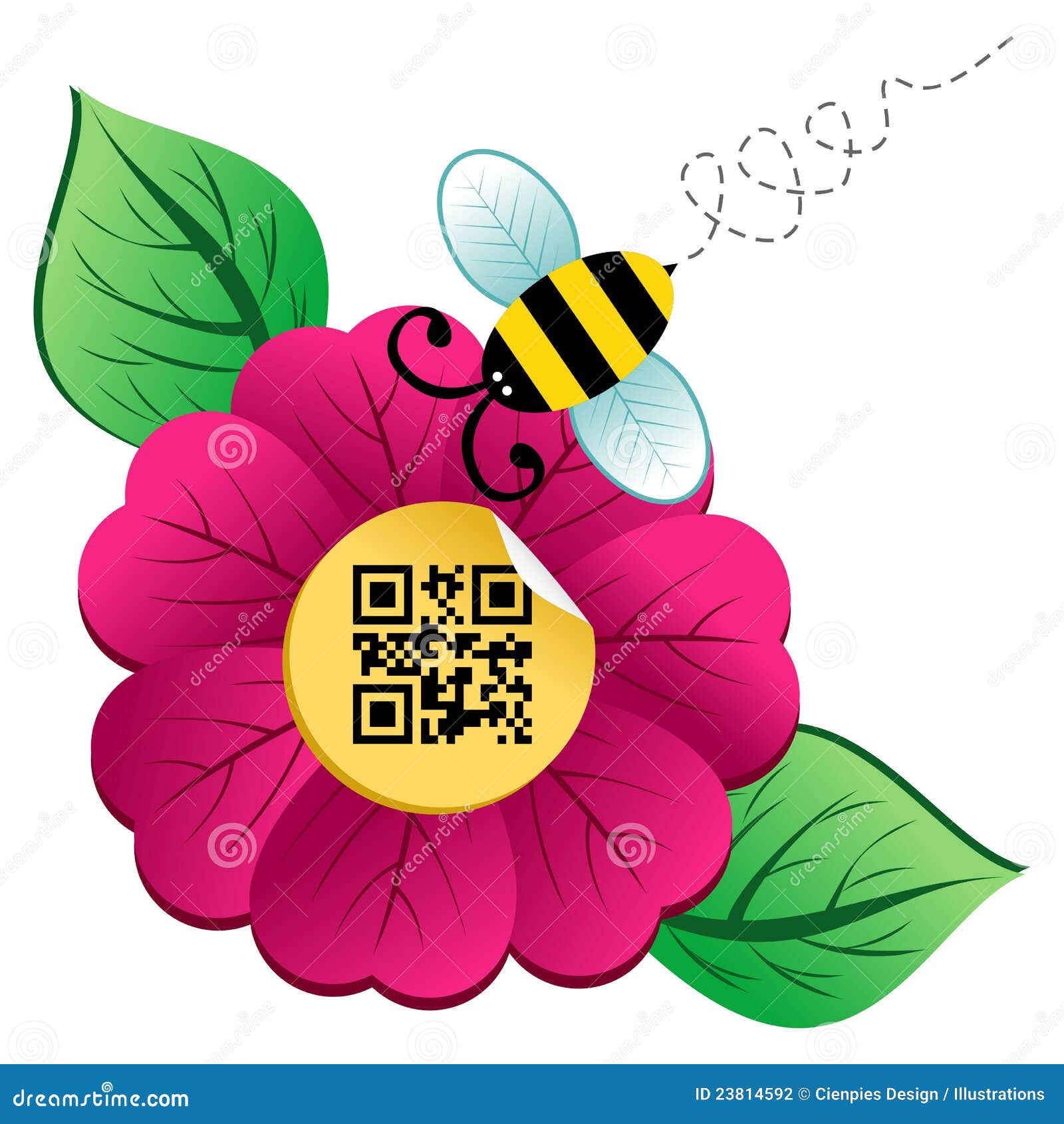 Spring - Barcode With Futuristic Blue Background Royalty-Free Stock ...