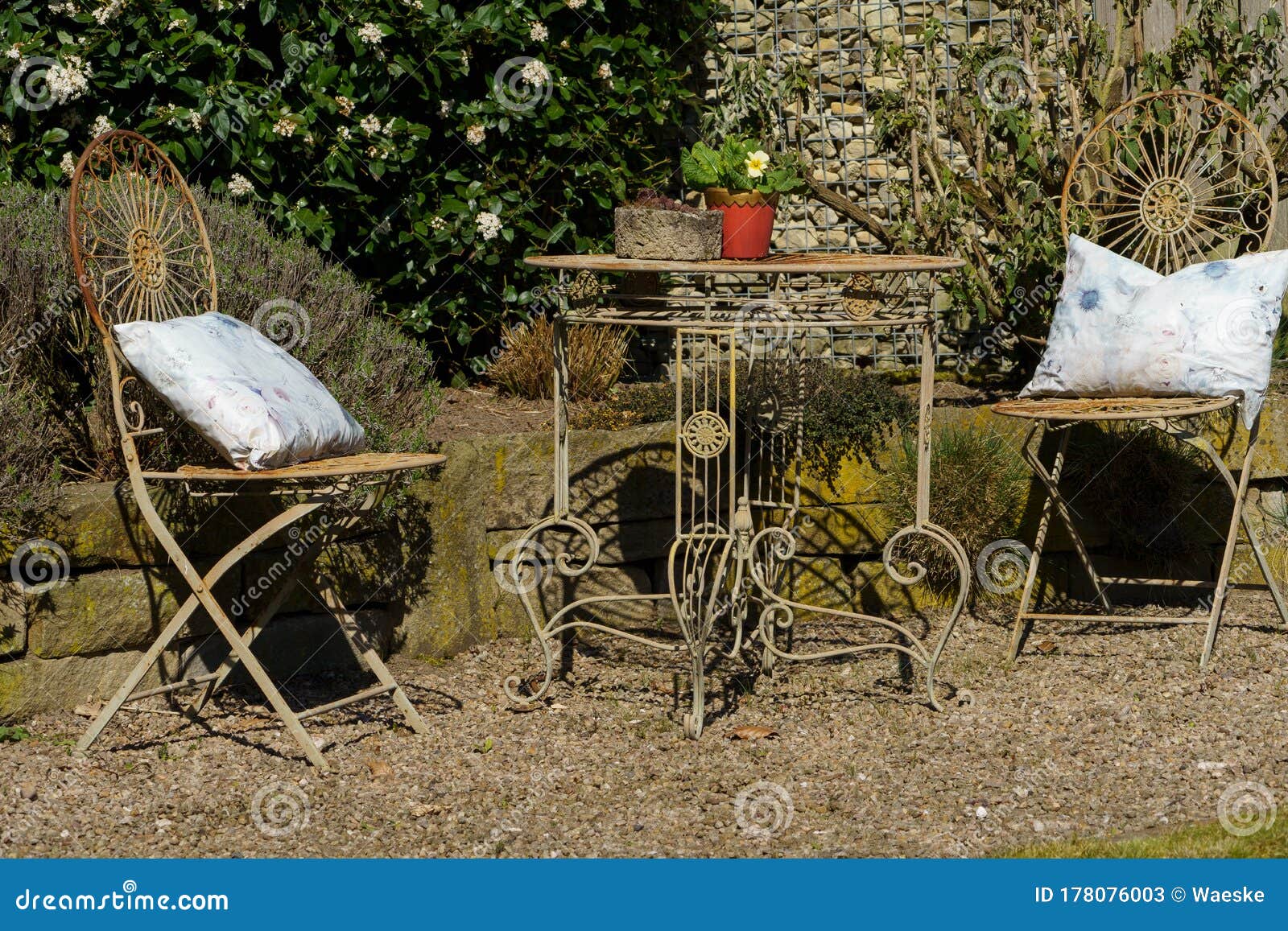 Spring Time in a German Garden Stock Image - Image of garden ...