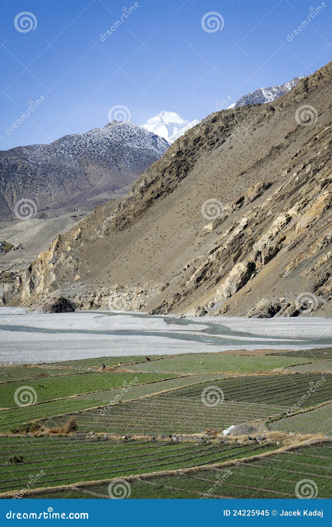 Spring time in Himalaya stock image. Image of blue, mountaineering ...
