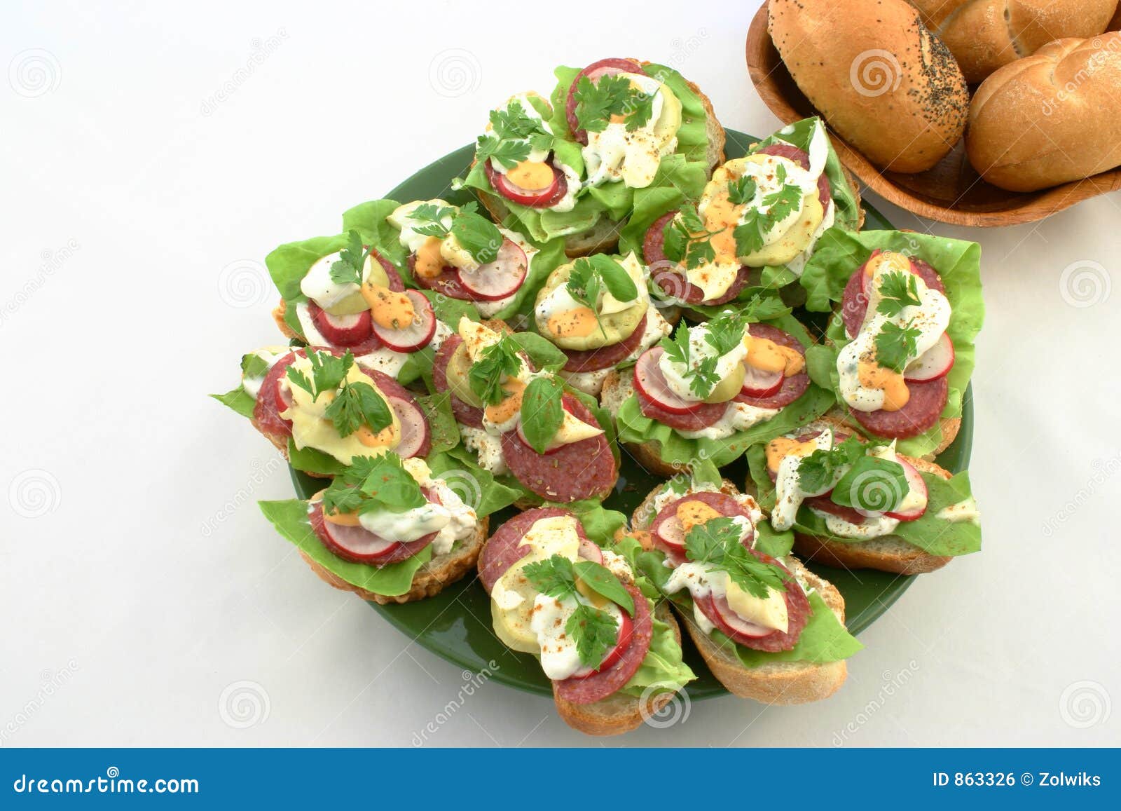 Spring time sandwiches stock photo. Image of dairy, item - 863326