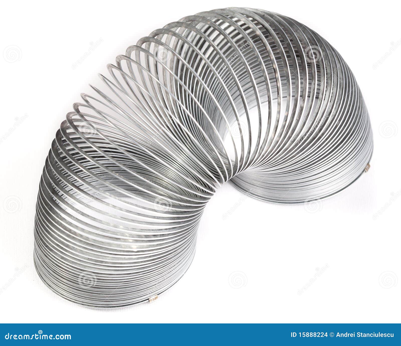 Spring toy slinky editorial stock image. Image of shiny - 15888224