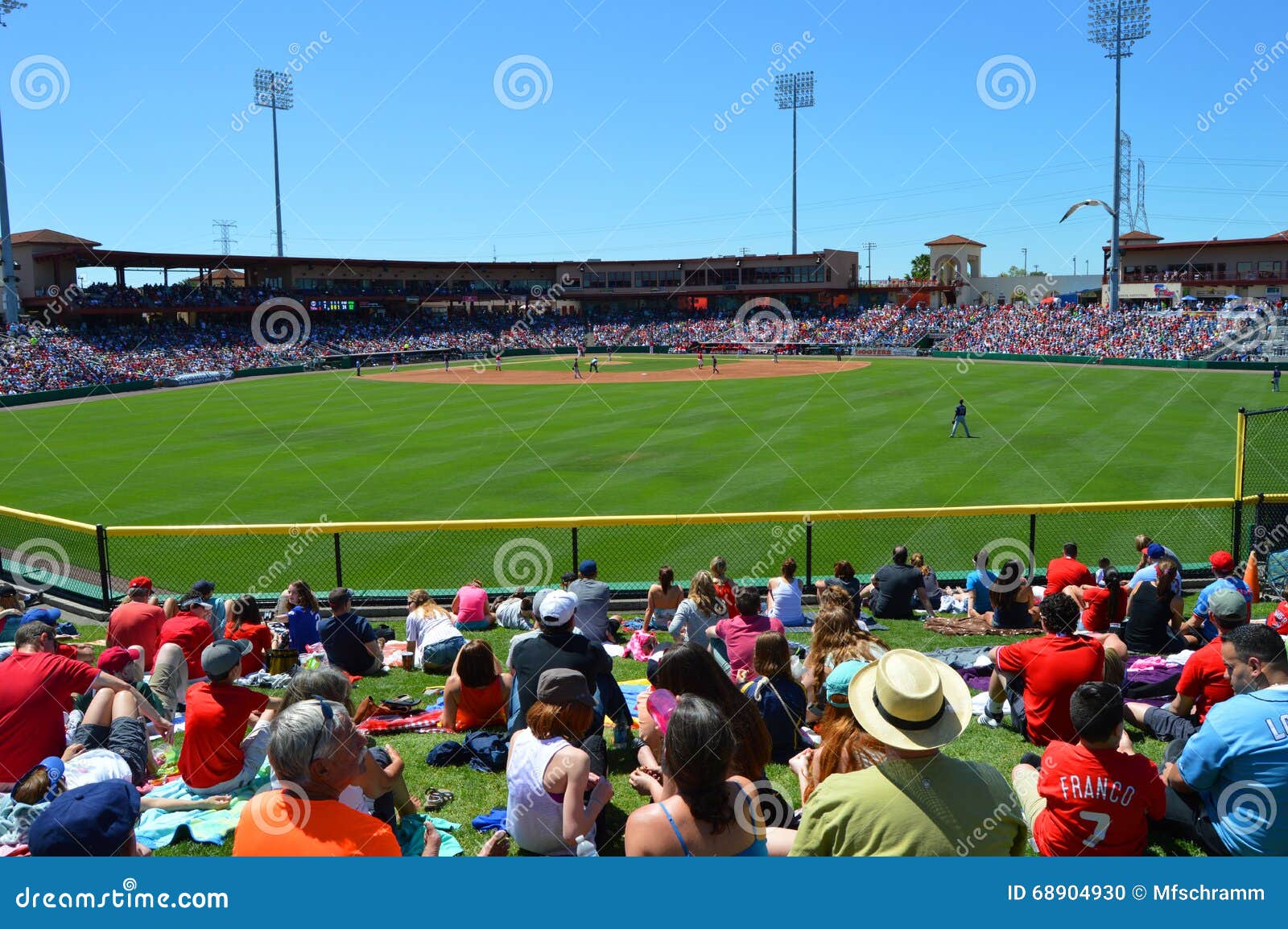 Spring Training Baseball Field Editorial Image - Image of field ...
