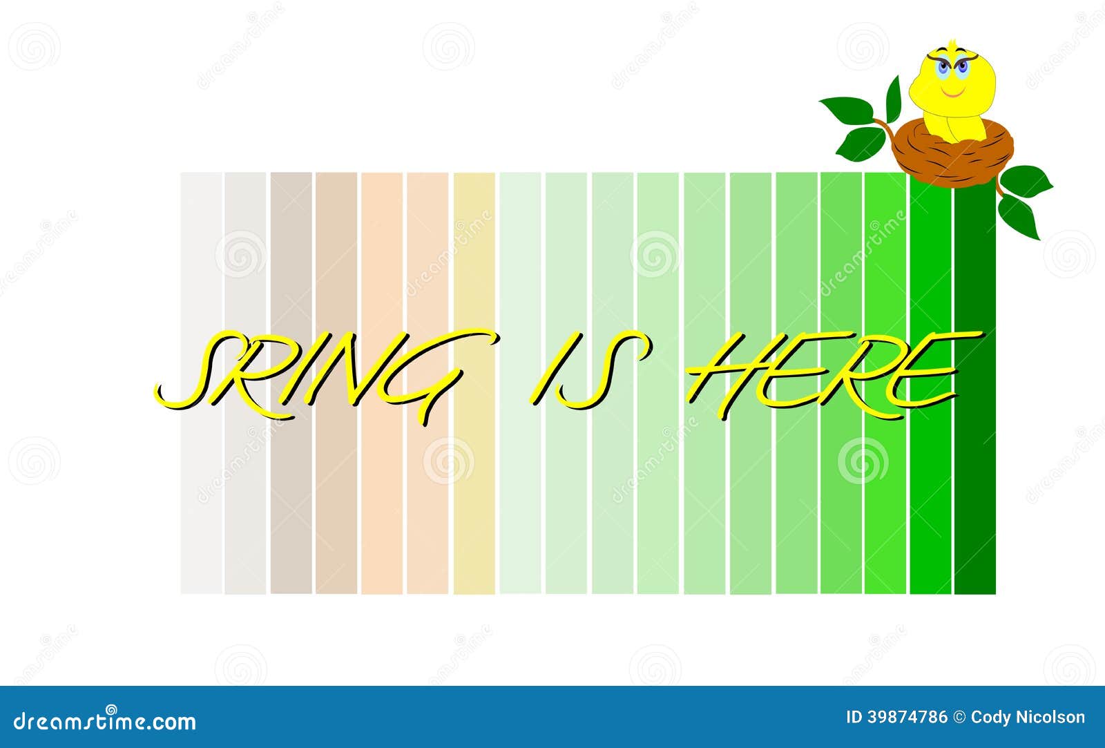 Spring transition stock illustration. Illustration of vibrant - 39874786