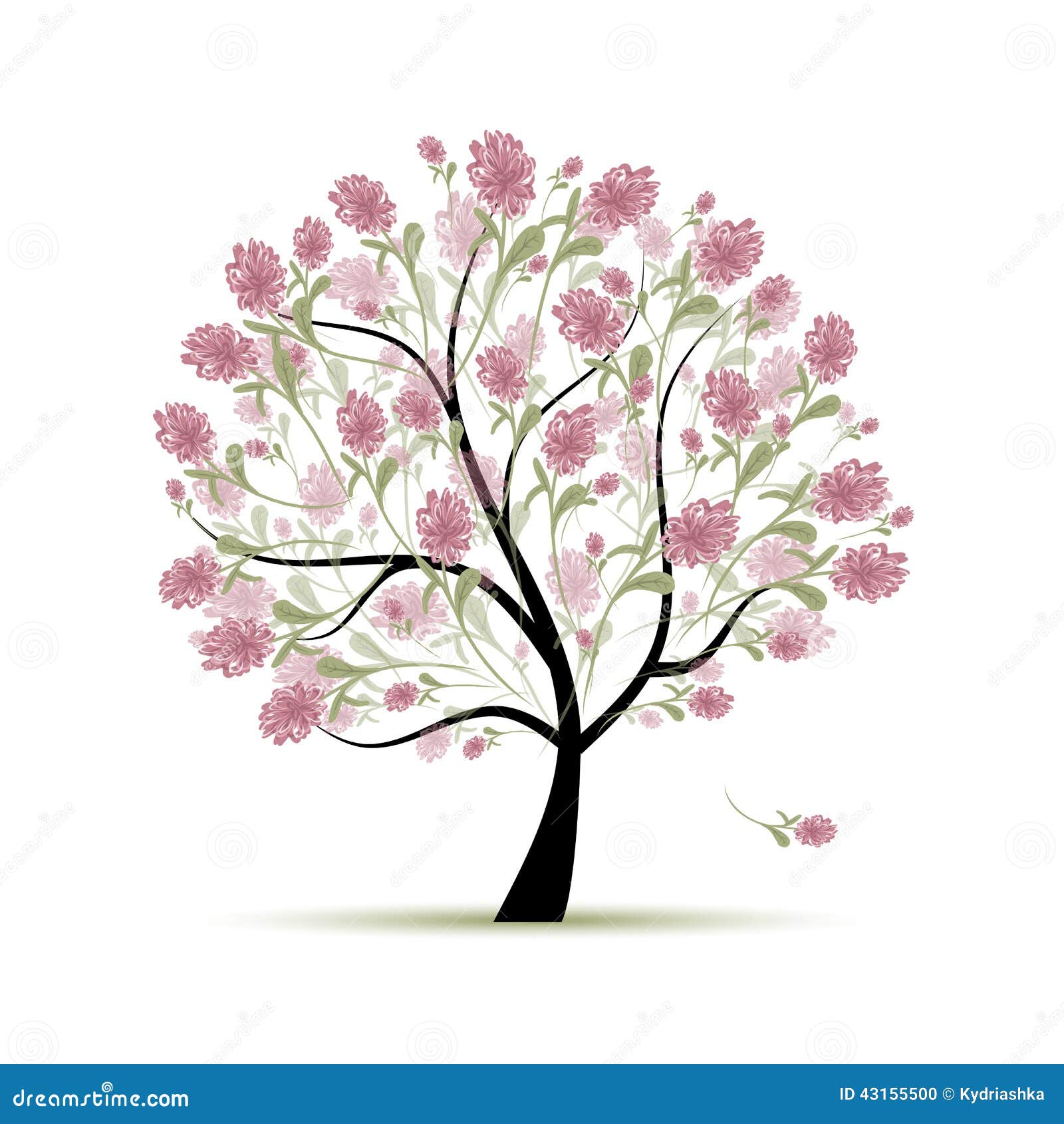 Spring Tree Floral for Your Design Stock Vector - Illustration of ...