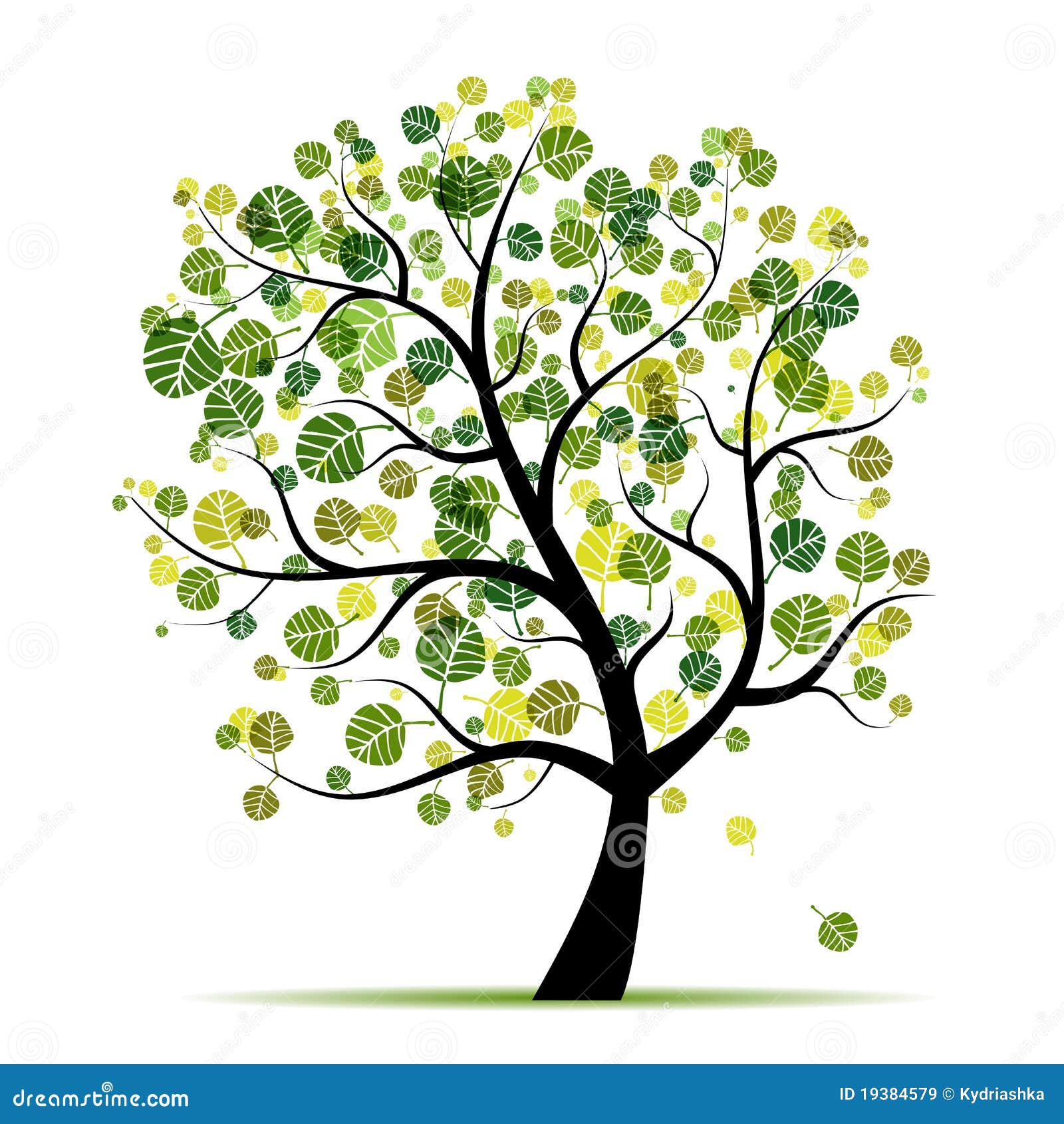 Spring Tree Green for Your Design Stock Vector - Illustration of beauty ...