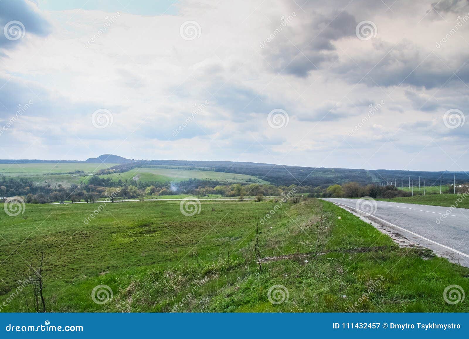 Spring Ukrainian fields stock image. Image of donetsk - 111432457