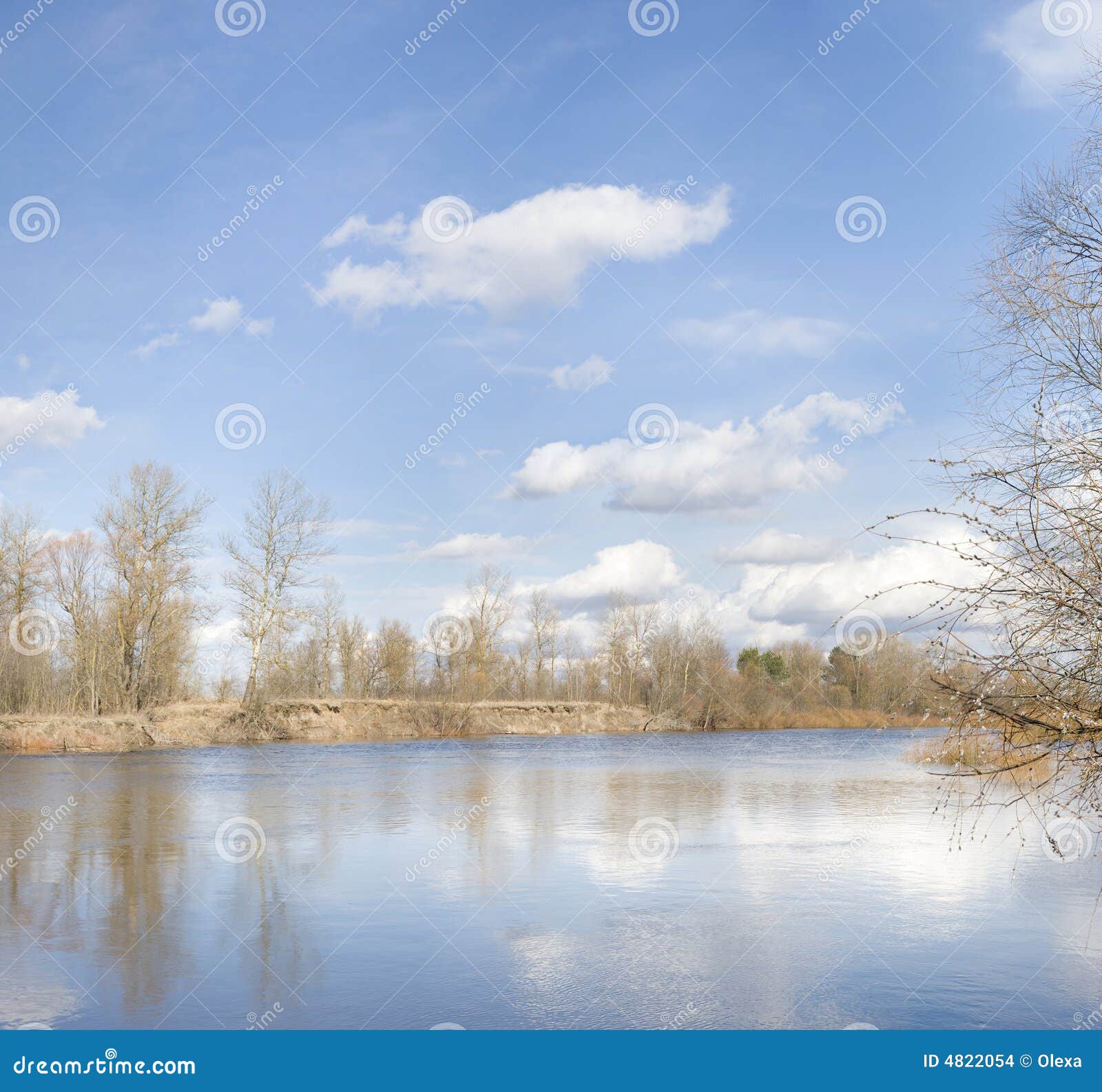 Spring ukrainian river stock photo. Image of water, beauty - 4822054