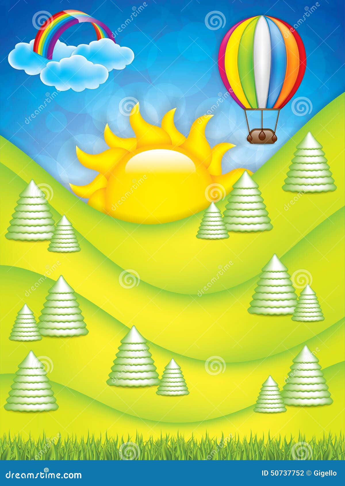 Spring vector illustration stock vector. Illustration of drops - 50737752