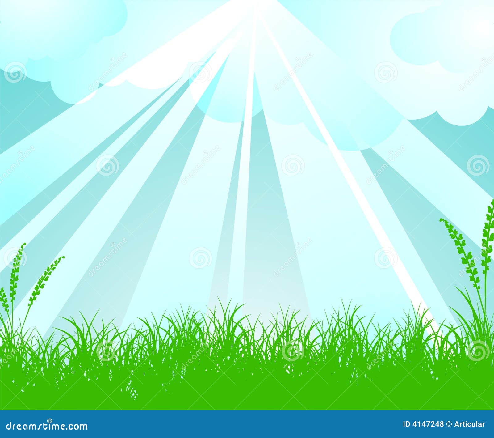 Spring vector landscape stock vector. Illustration of abstract - 4147248