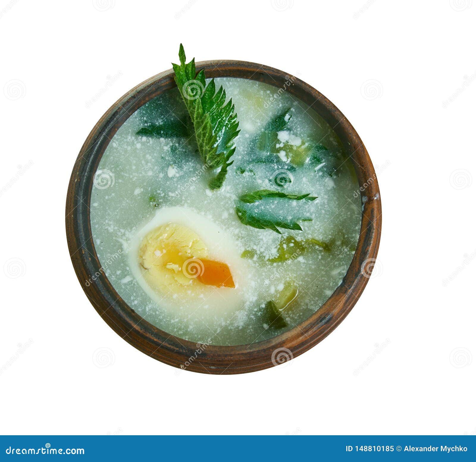 Spring Vegetable Soup Nettle Stock Image - Image of bread, soup: 148810185