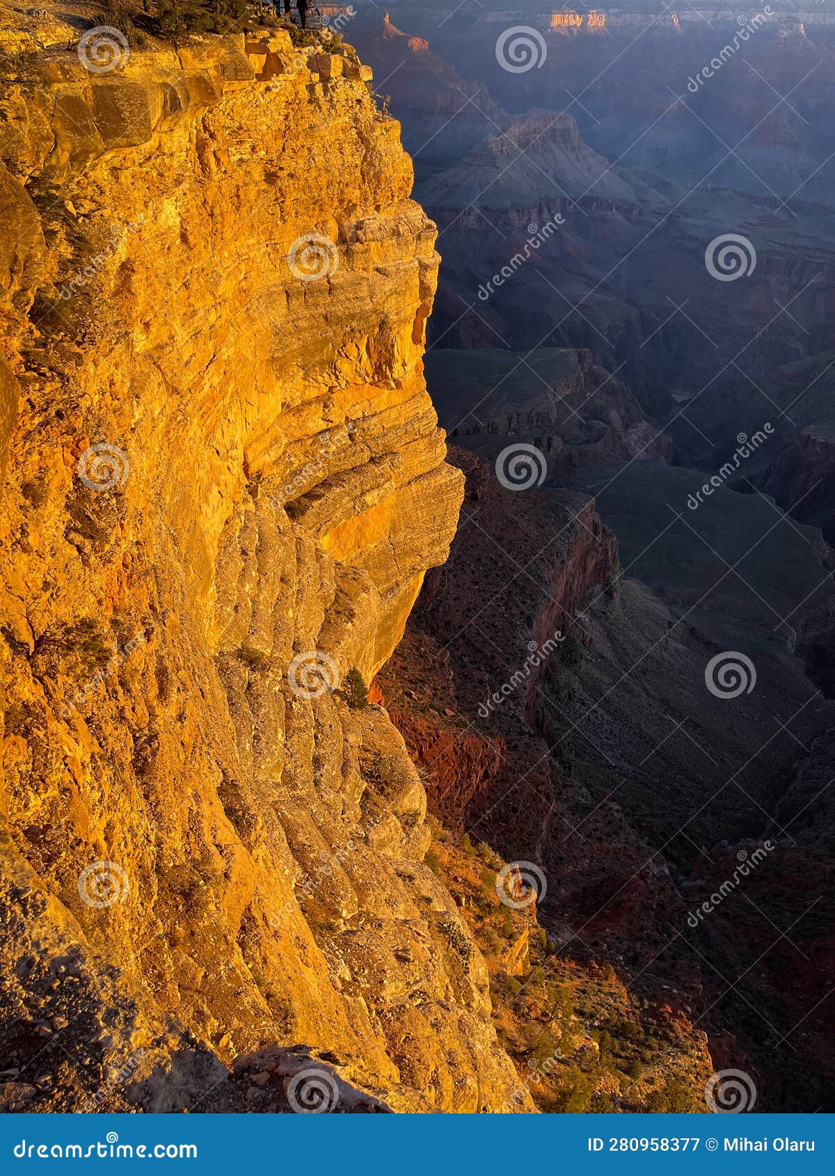 Spring View in Grand Canyon at Yavapai Point Stock Image - Image of ...