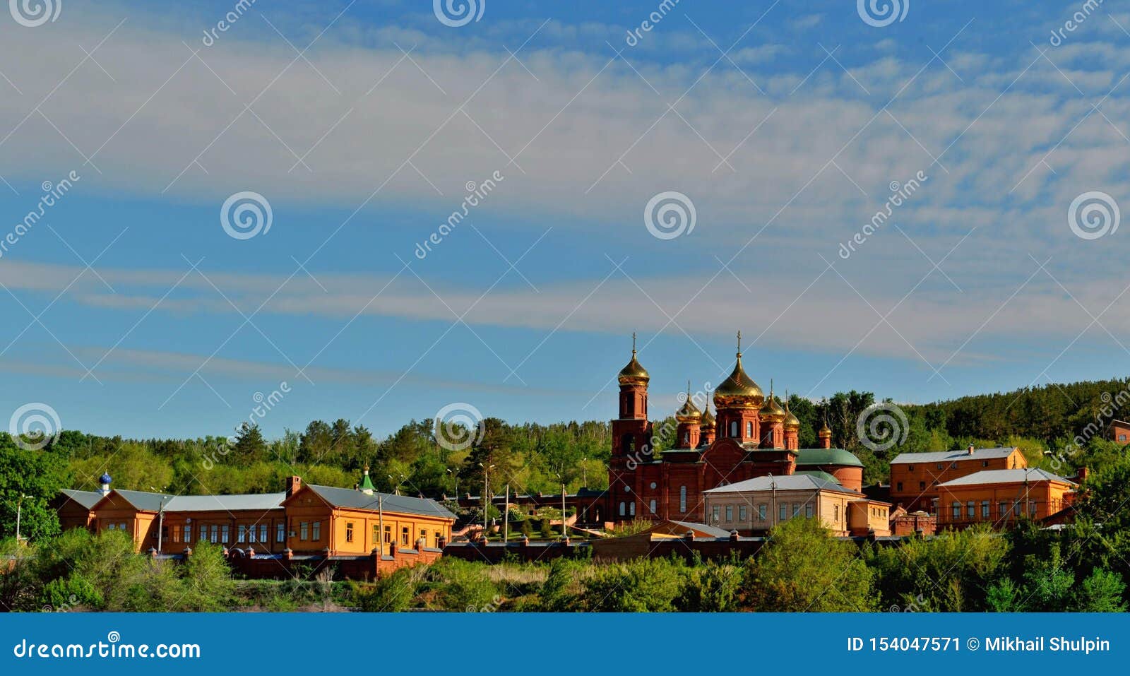Spring View of the Resurrection Monastery in the Rays of the Morning ...