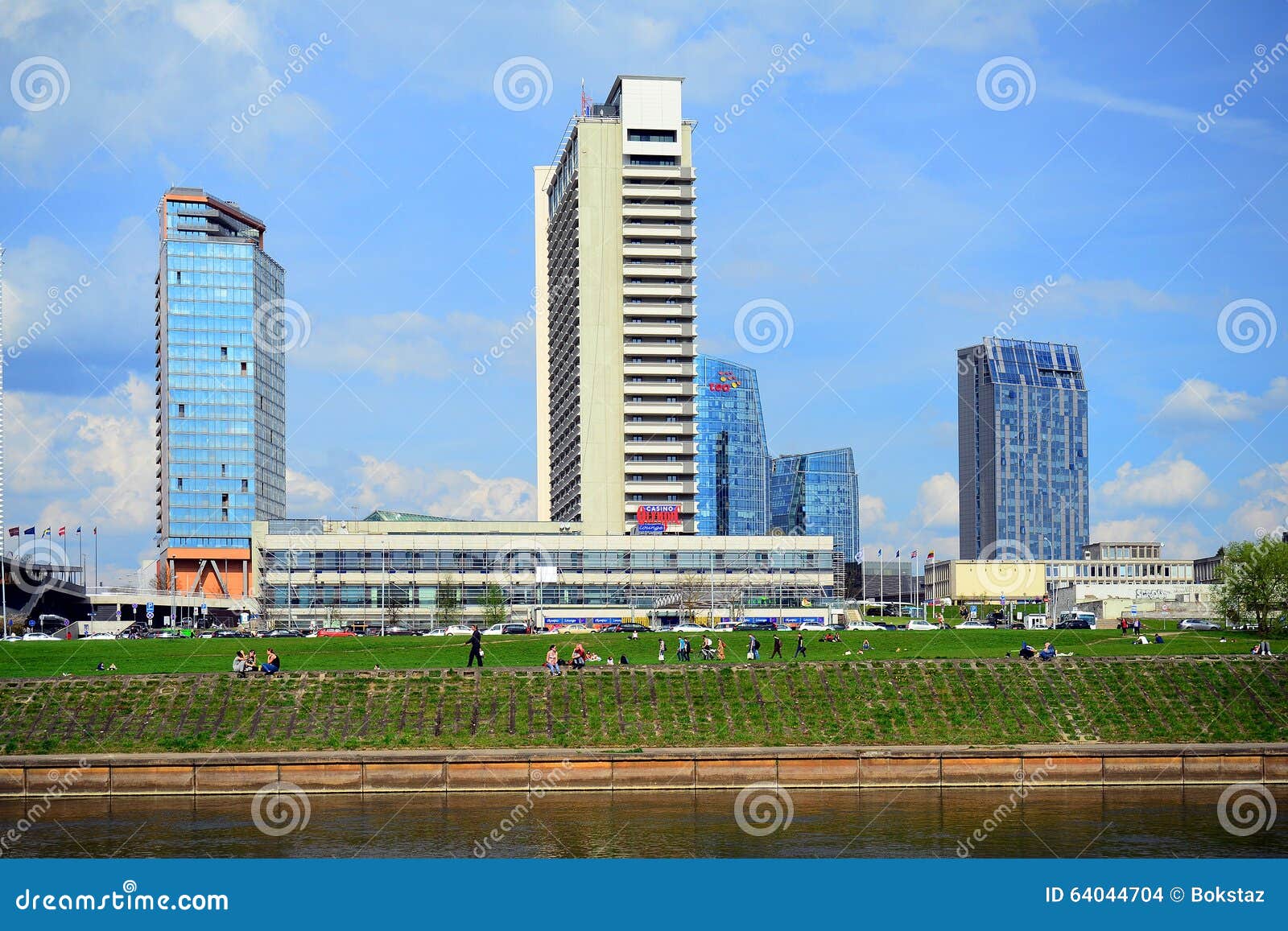 Spring in Vilnius City Centre on April 28, 2015 Editorial Stock Image ...