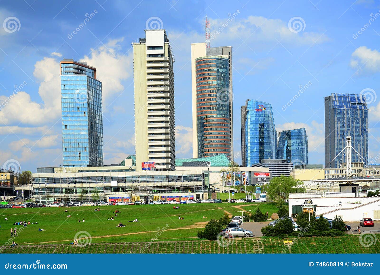 Spring in Vilnius City Centre on April 28, 2015 Editorial Stock Image ...