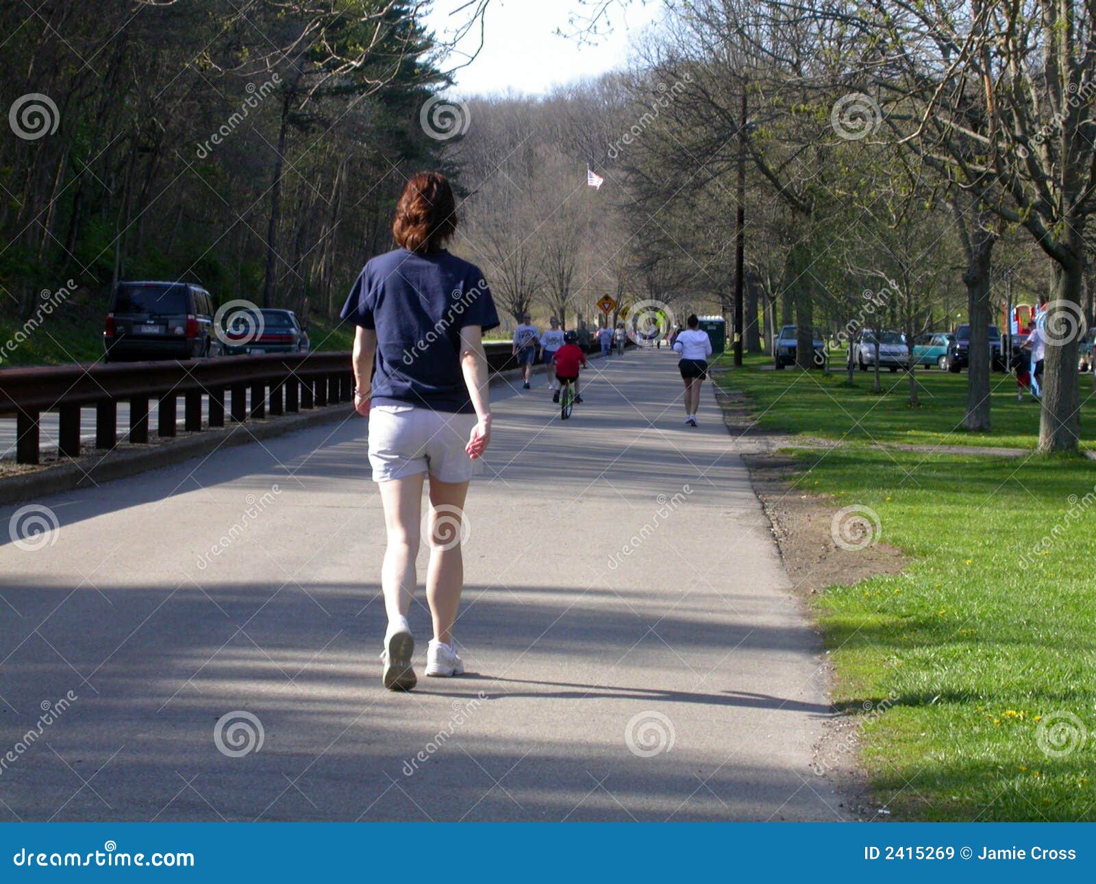 Spring walk 1 stock image. Image of footpath, recreation - 2415269