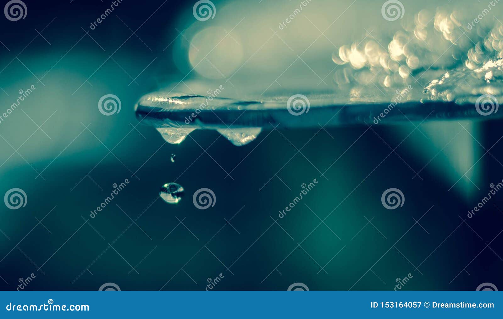 Spring Water Drop Droplets Global Warming Stock Image - Image of rapid ...