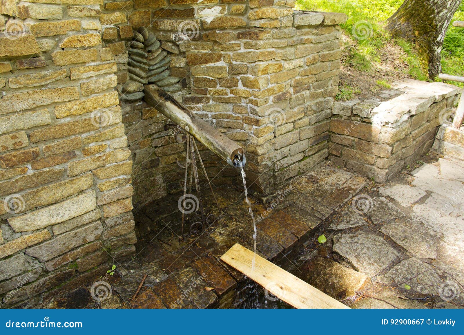 Spring stock image. Image of metal, flowing, frozen, drain - 92900667