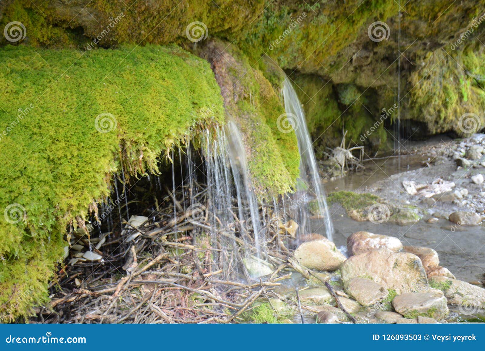 Spring water stock image. Image of cold, water, small - 126093503