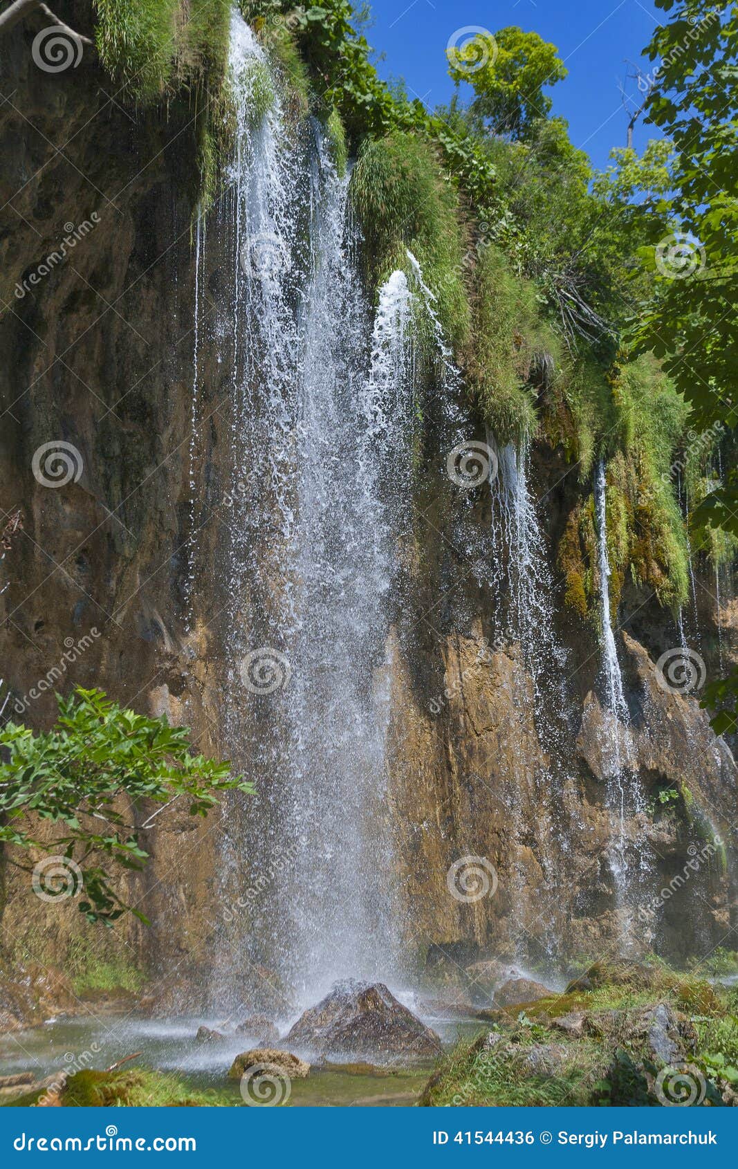 Spring waterfall stock photo. Image of environment, idyllic - 41544436