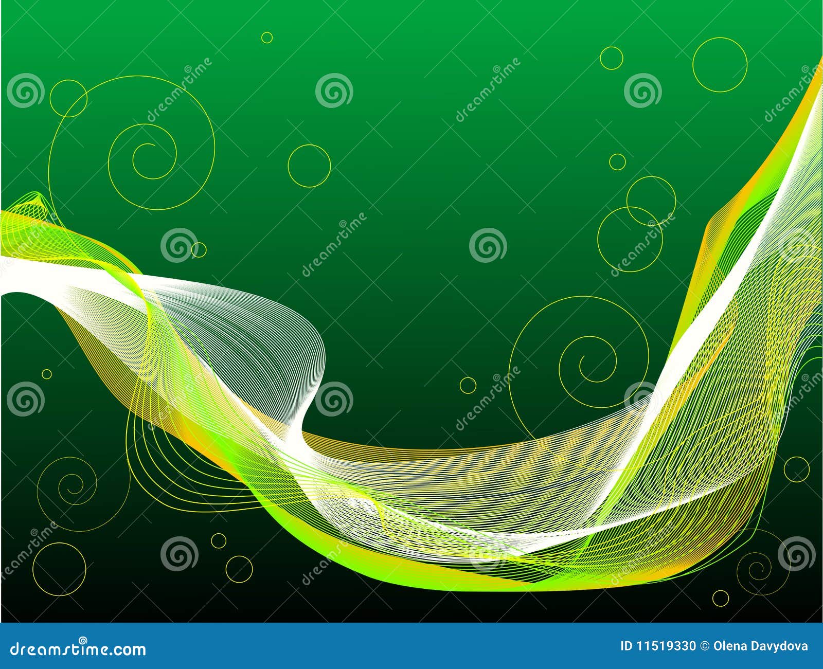 Spring waves stock vector. Illustration of circle, swirl - 11519330
