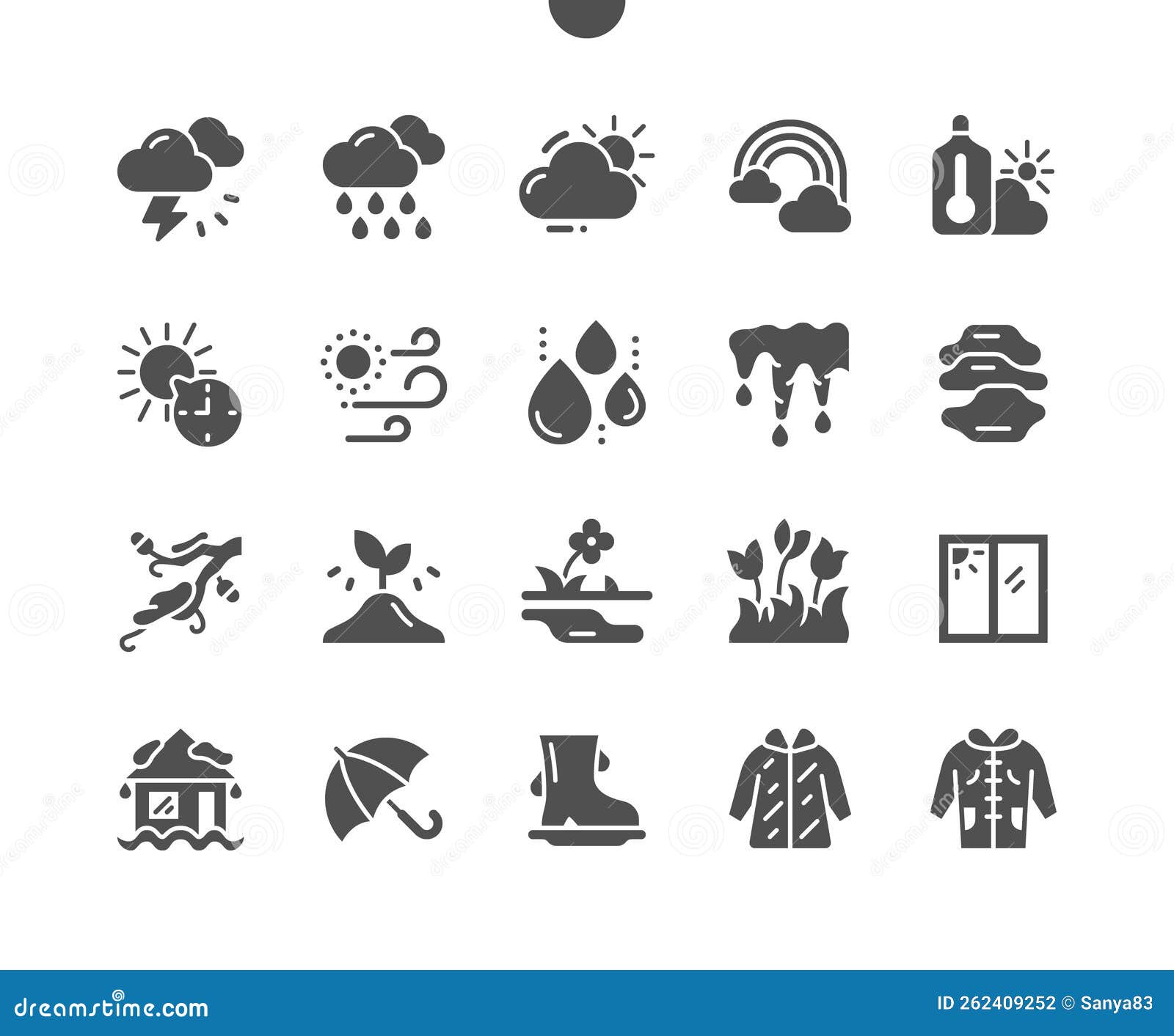 Spring Weather. First Spring Flowers Stock Vector - Illustration of ...