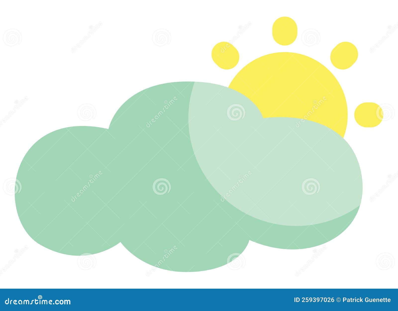 Spring weather, icon stock vector. Illustration of season - 259397026