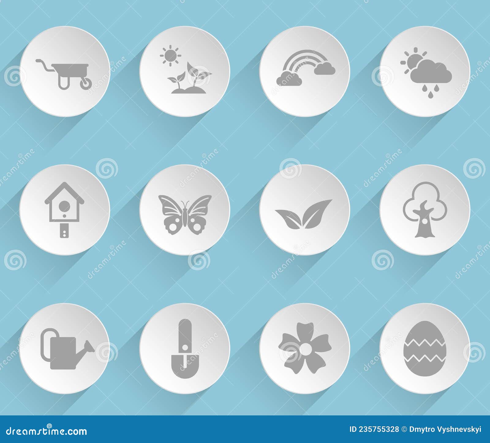 Spring web icons stock vector. Illustration of shovel - 235755328
