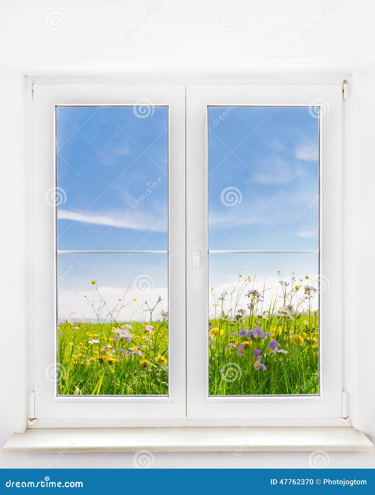 Spring window stock photo. Image of blue, fresh, grass - 47762370