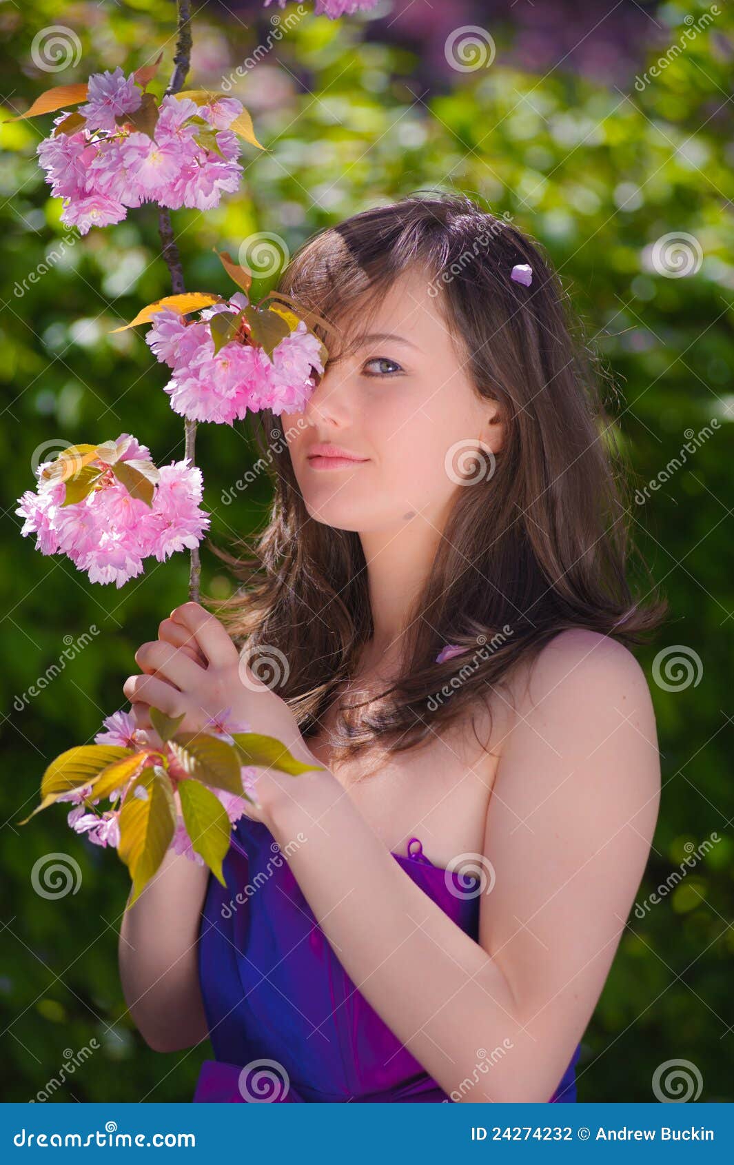 Spring woman stock photo. Image of hair, female, head - 24274232