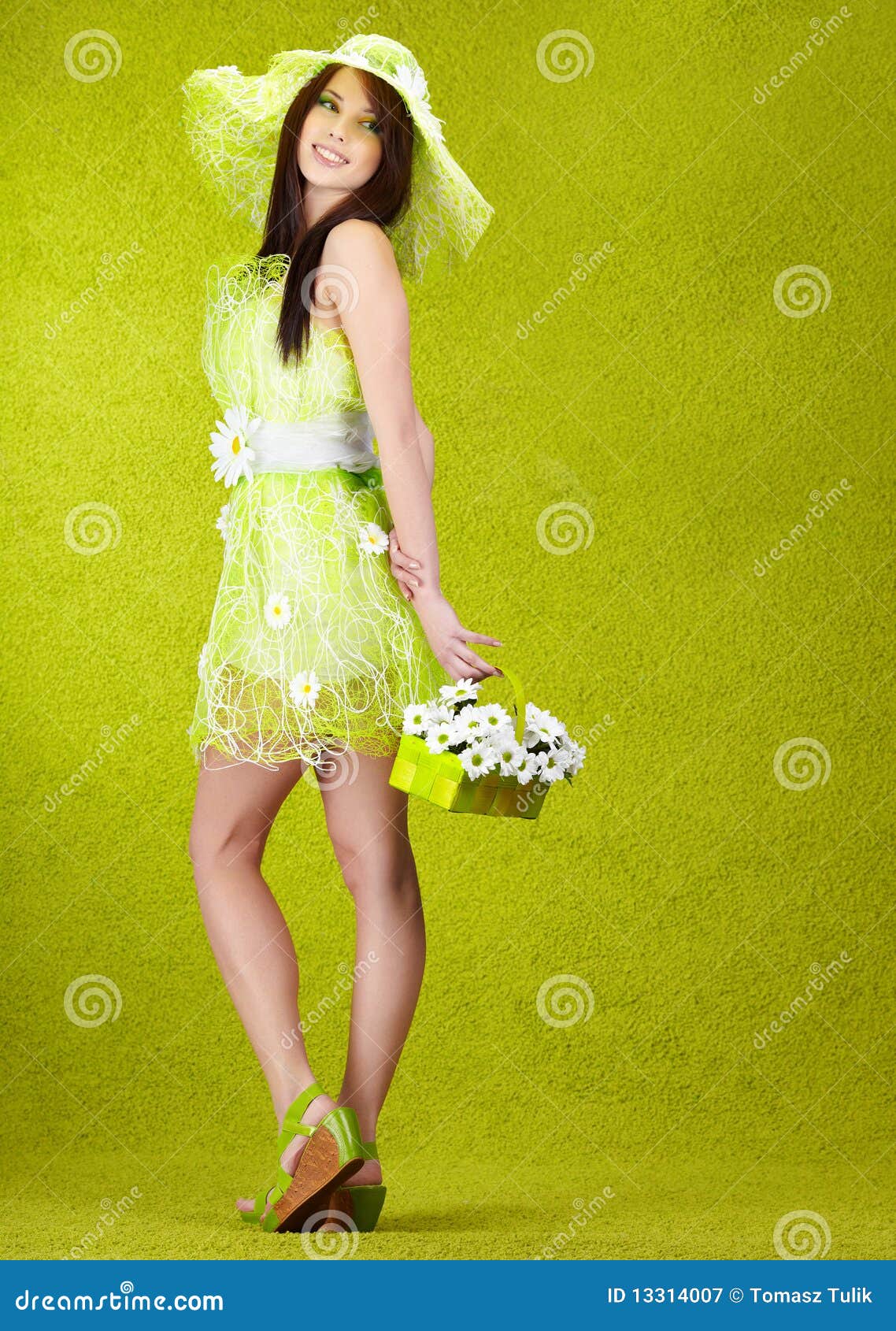 Spring woman portrait. stock image. Image of glamour - 13314007