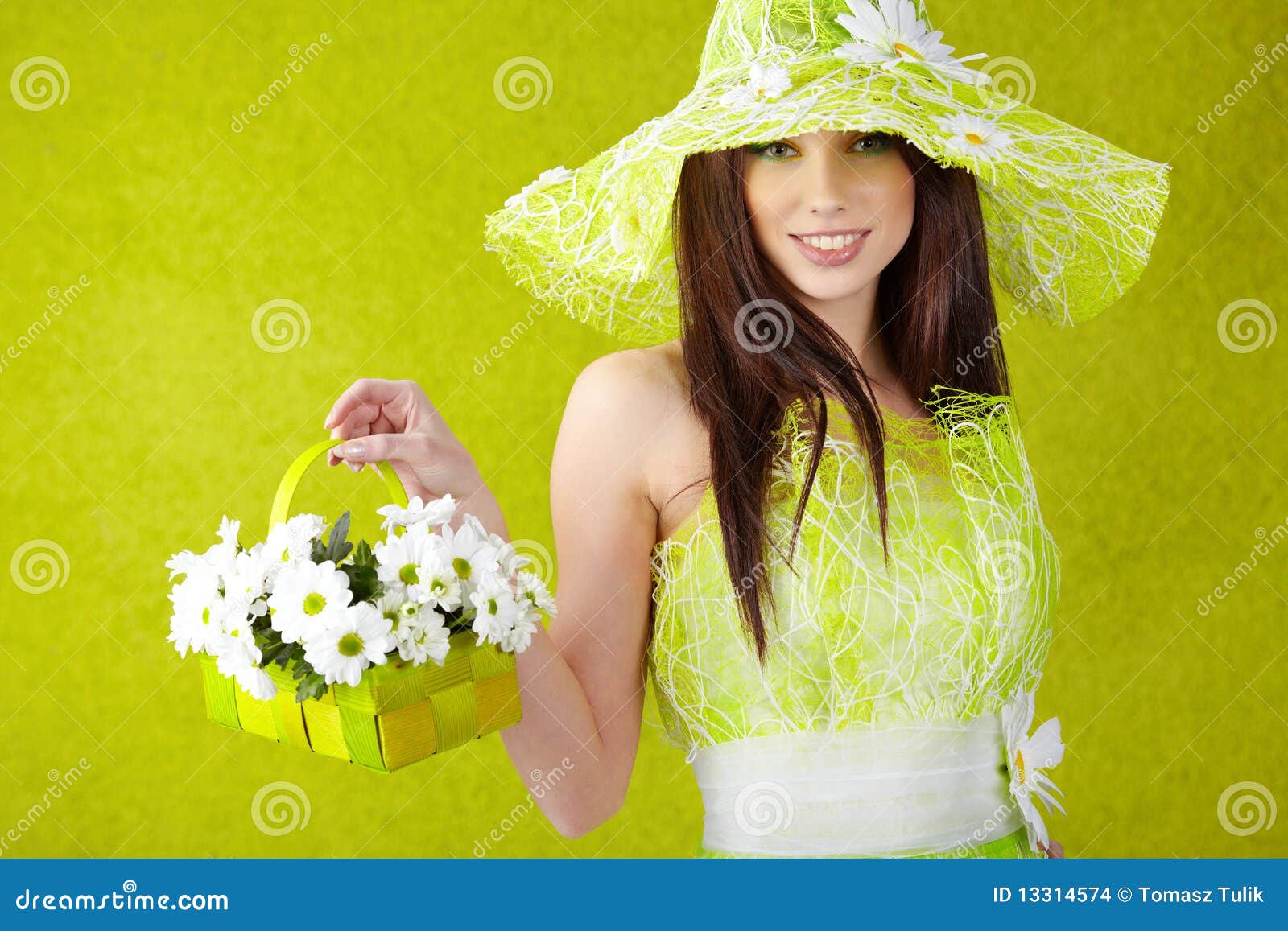Spring woman portrait. stock photo. Image of pretty, caucasian - 13314574
