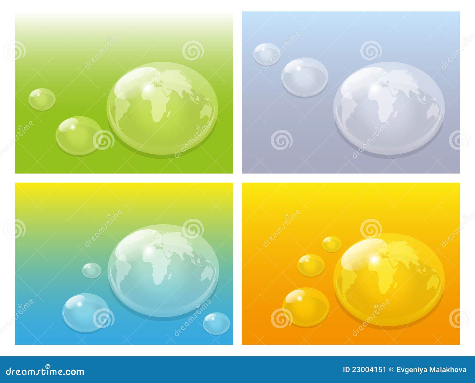 Spring world stock vector. Illustration of planet, natural - 23004151