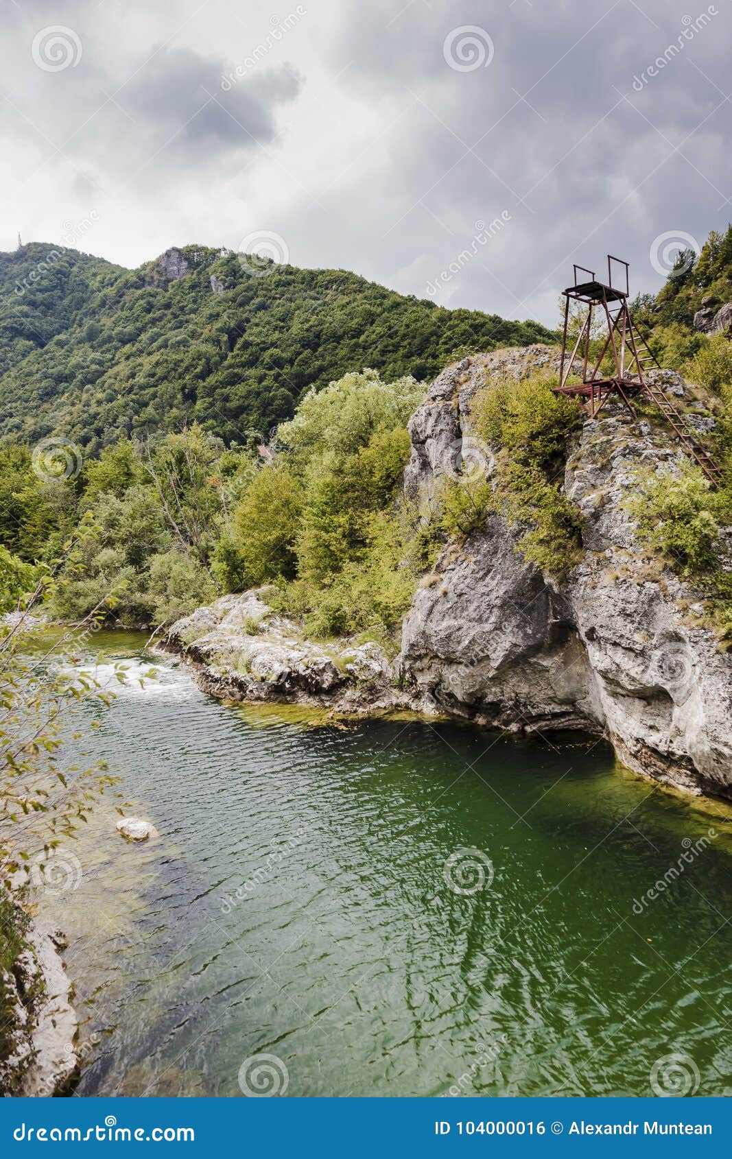 Springboard in the Mountains Stock Photo - Image of background ...