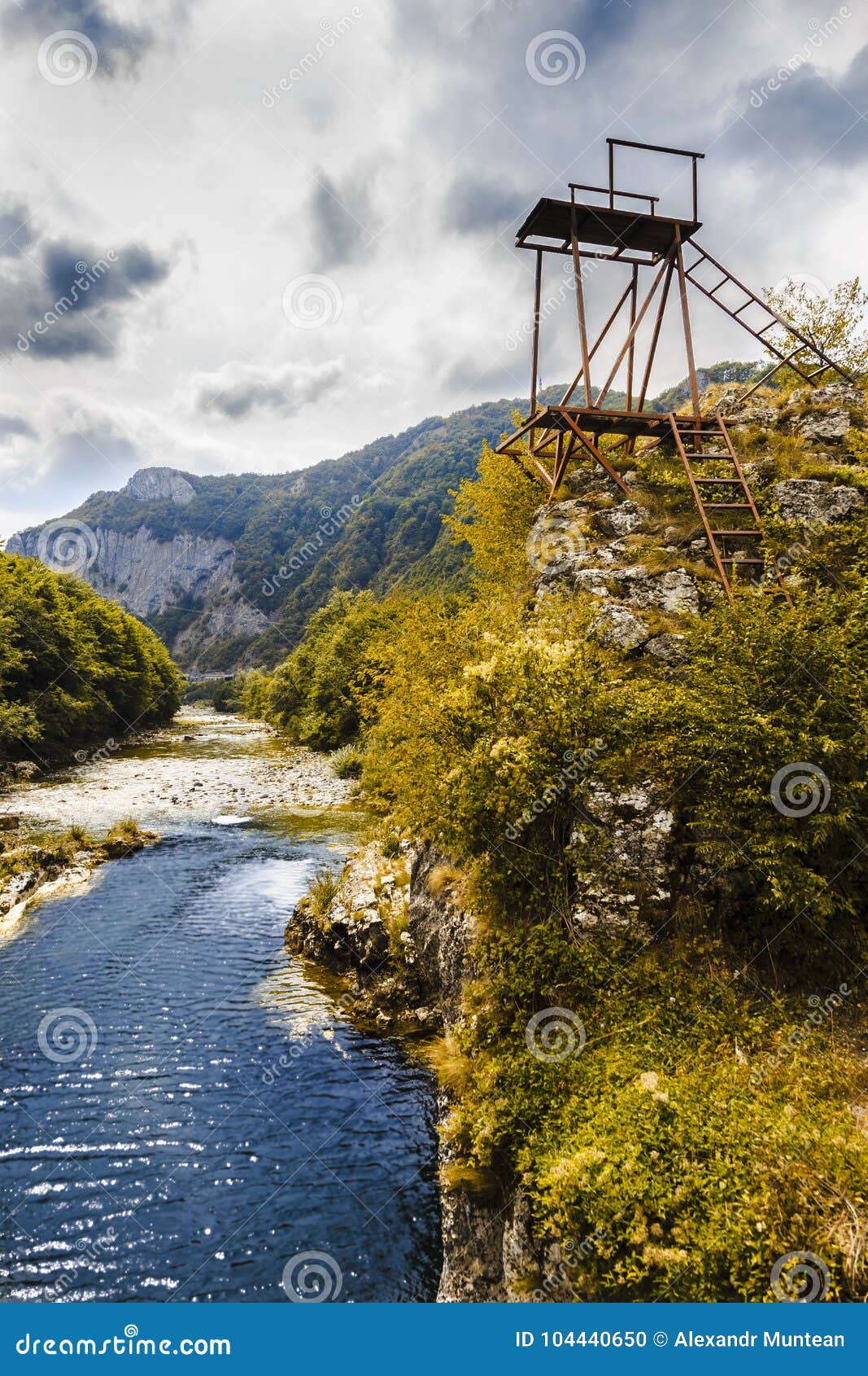 Springboard in the Mountains Stock Photo - Image of landscape, active ...
