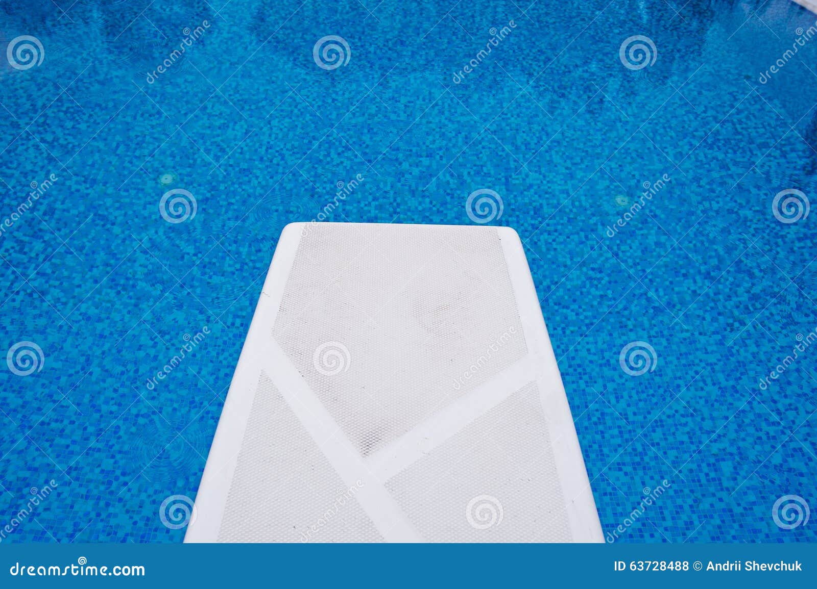 Springboard in the pool stock photo. Image of water, holiday - 63728488