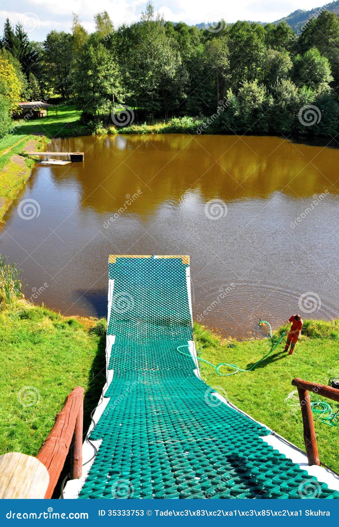Springboard in summer stock image. Image of downhill - 35333753