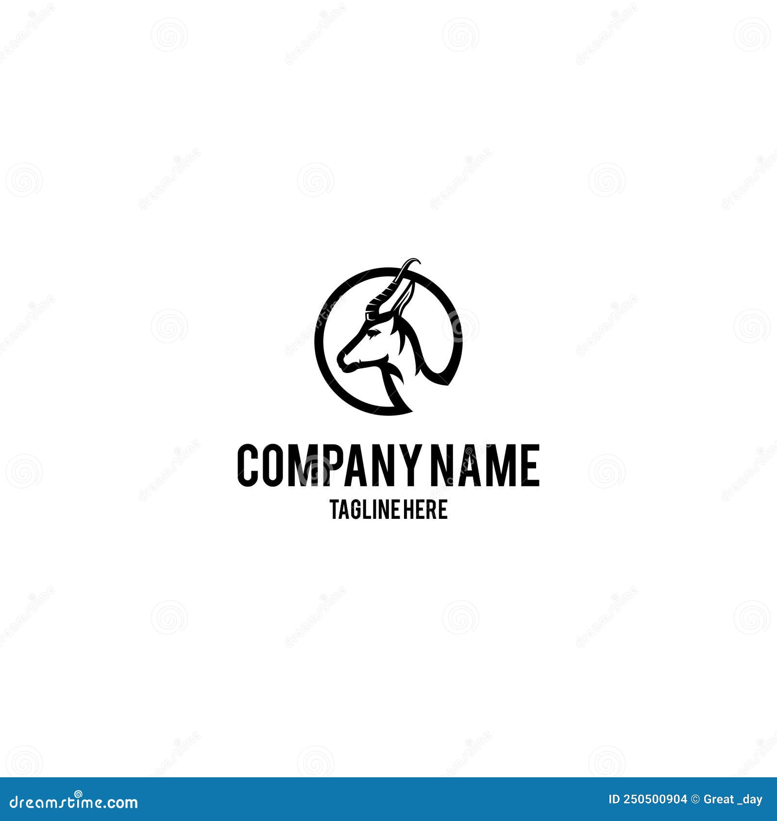 Springbok Logo Vector Graphic Design Stock Vector - Illustration of ...