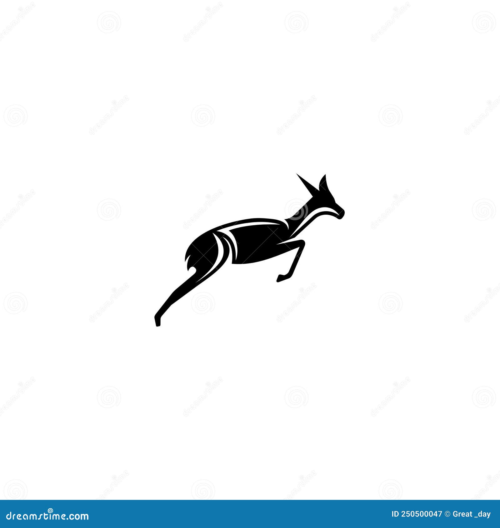 Springbok Logo Vector Graphic Design Stock Vector - Illustration of ...