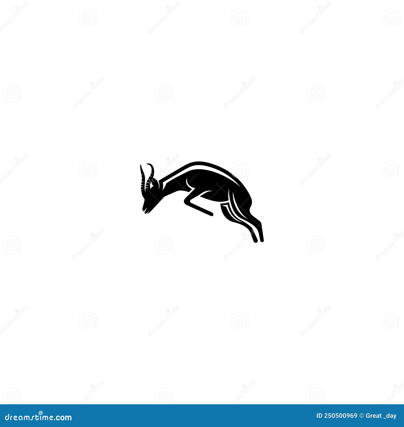 Springbok Logo Vector Graphic Design Stock Vector - Illustration of ...