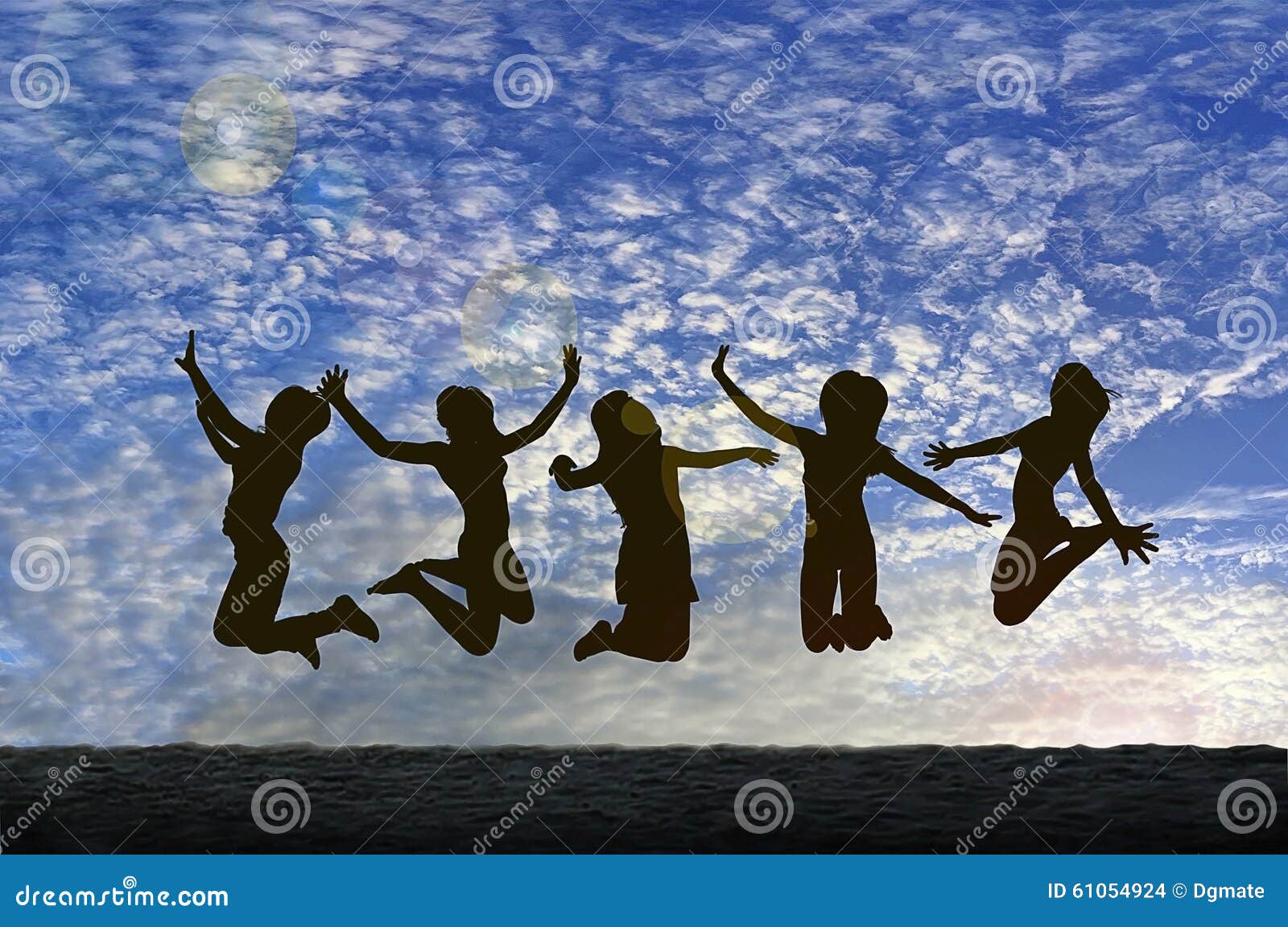 Springen mit Freude stockfoto. Bild von abbildung, unterhaltung - 61054924