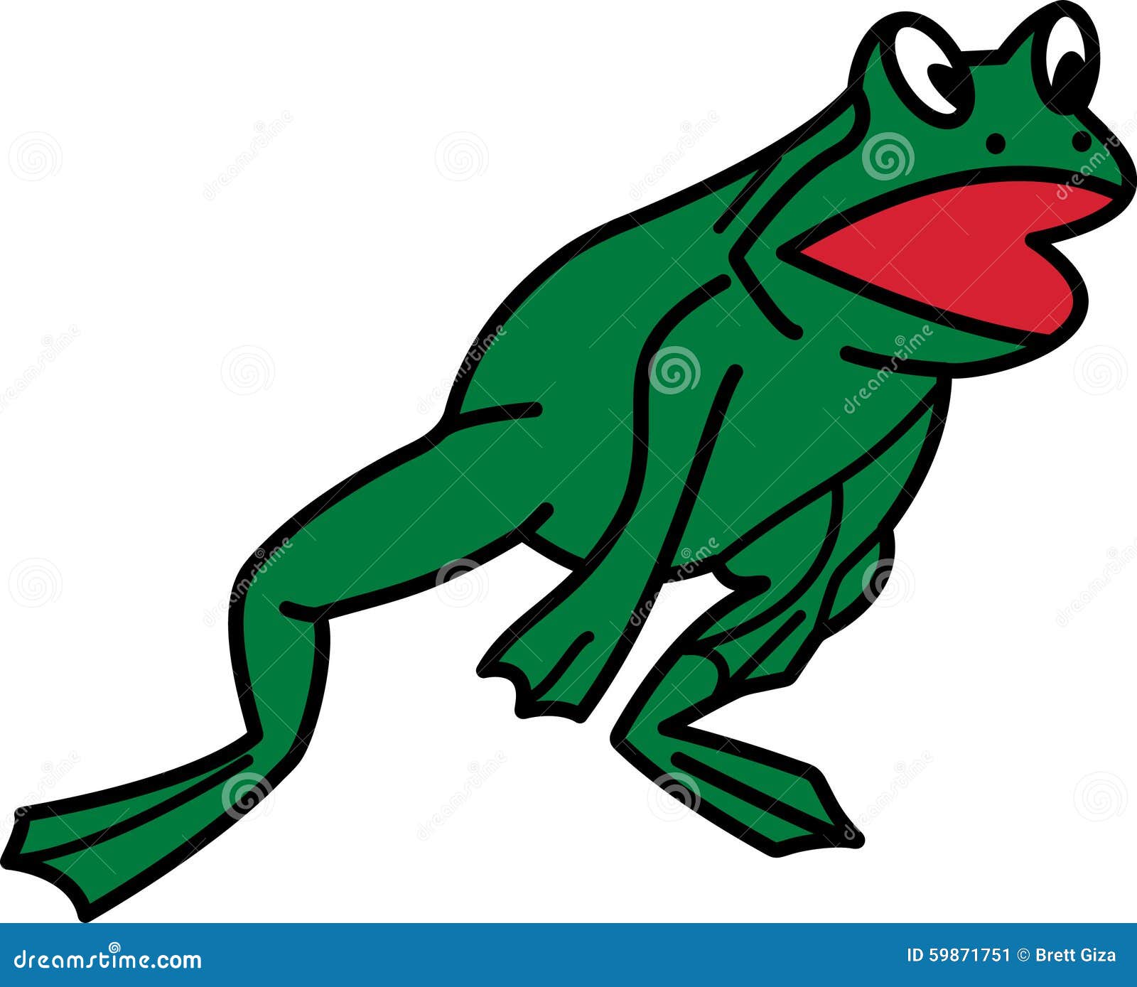 Springende Kikker vector illustratie. Illustratie bestaande uit tuin - 59871751