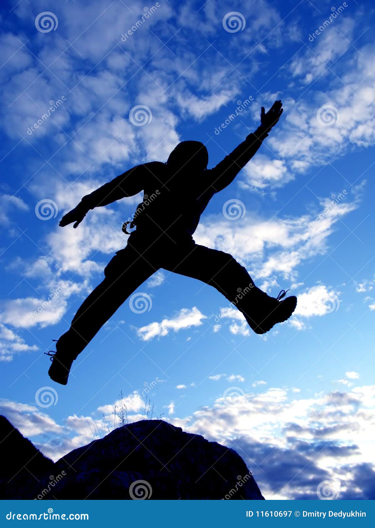 Springende mens stock afbeelding. Image of zaken, goed - 11610697