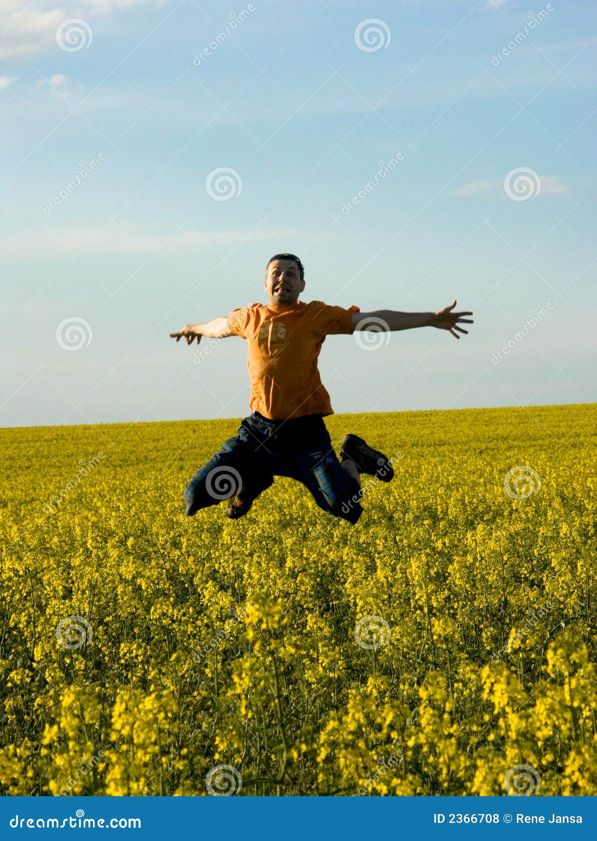 Springende Mens stock foto. Image of mannetje, volwassen - 2366708