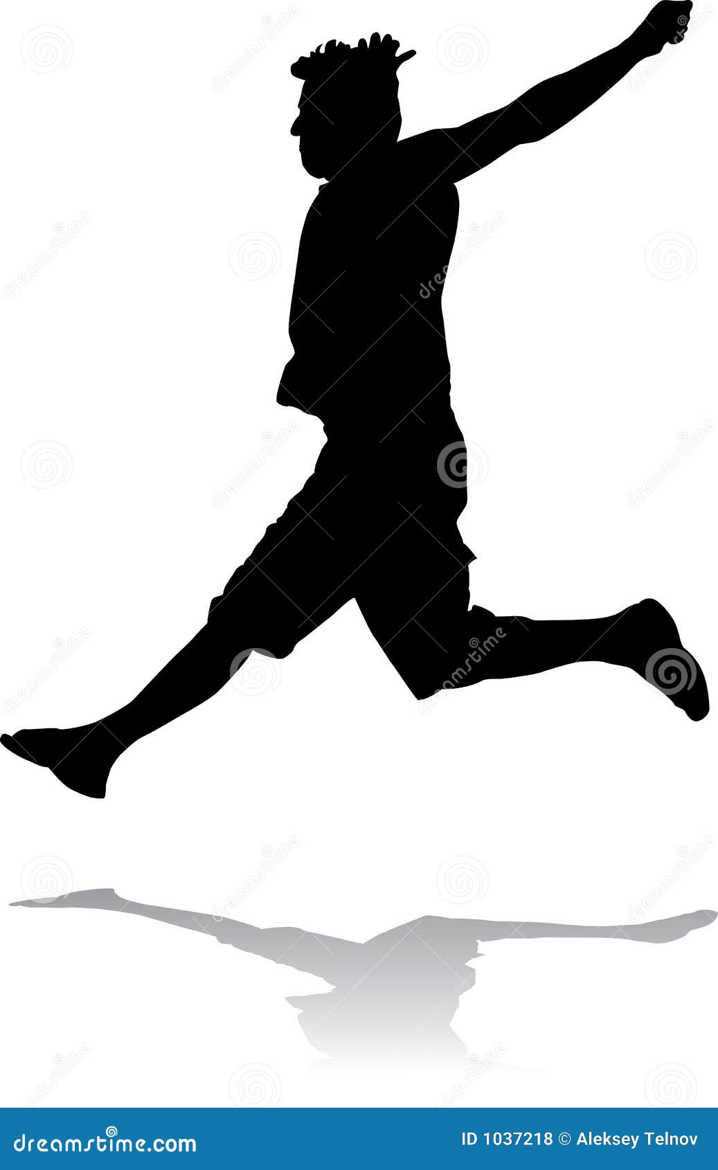 Springende mens, vector vector illustratie. Illustration of klem - 1037218