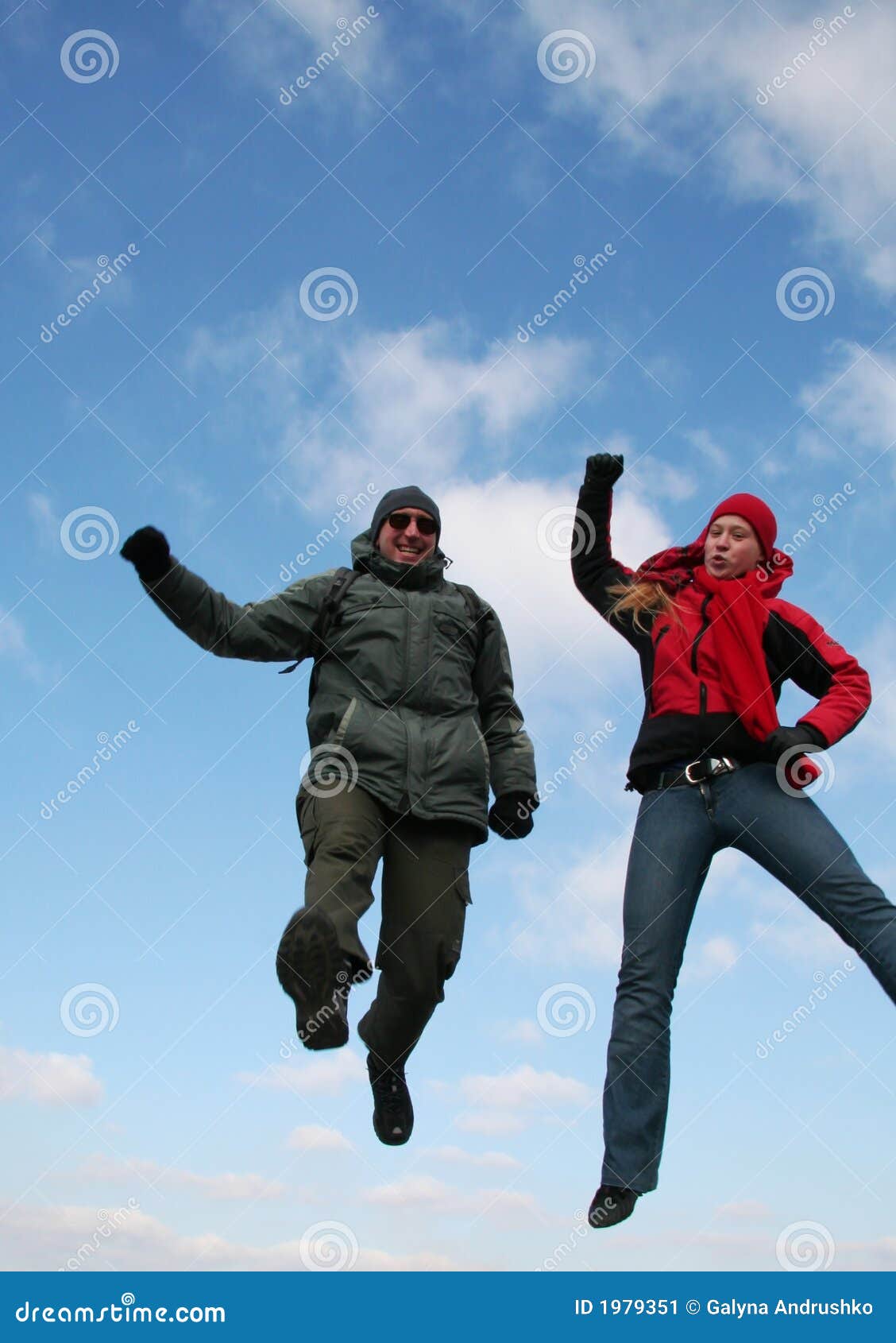 Springende mensen stock afbeelding. Image of wijfje, activiteit - 1979351