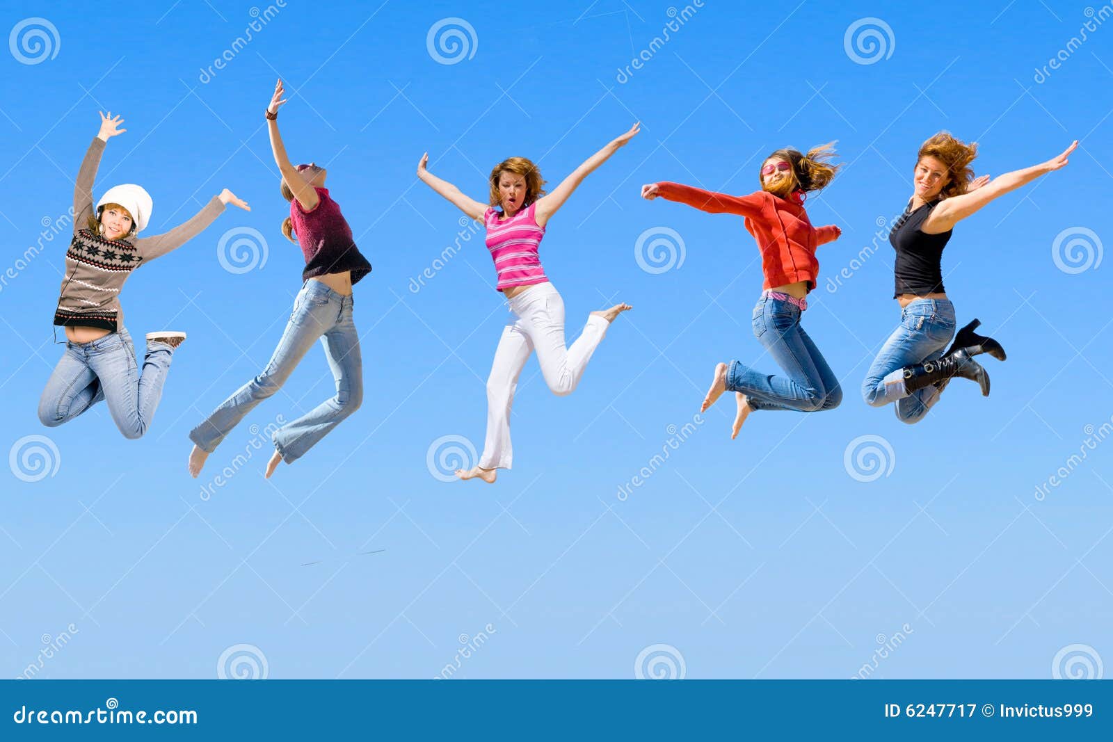 Springende mensen stock afbeelding. Image of zaken, koel - 6247717