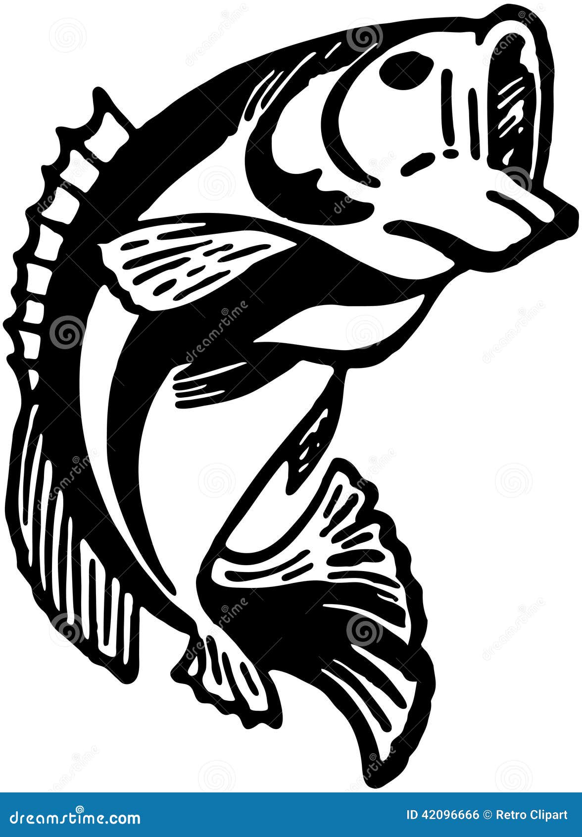 Springende Vissen vector illustratie. Illustration of meren - 42096666