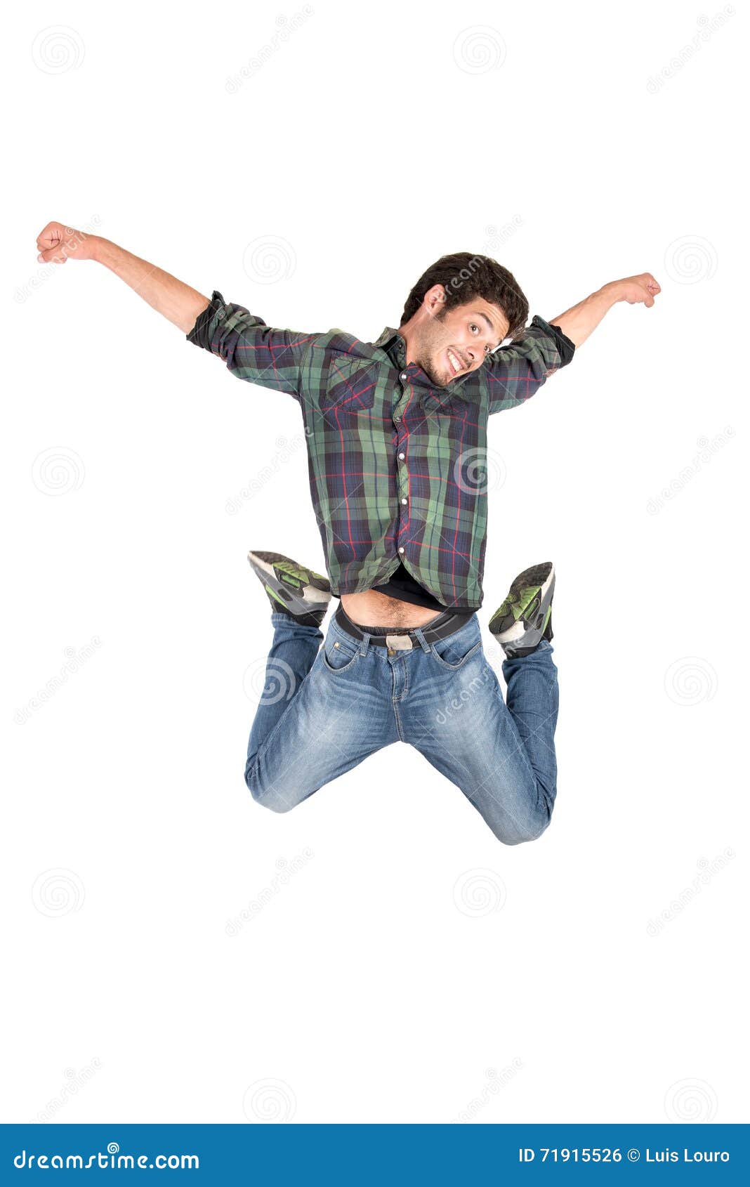 Springender Junge stockfoto. Bild von bewegen, seiltänzer - 71915526