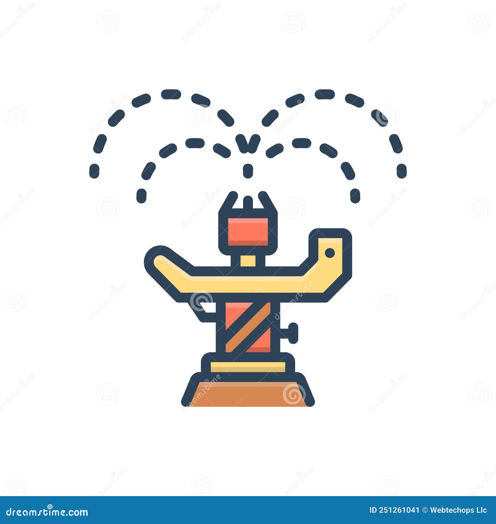 Color Illustration Icon for Springer, Water Springer and Irrigation ...
