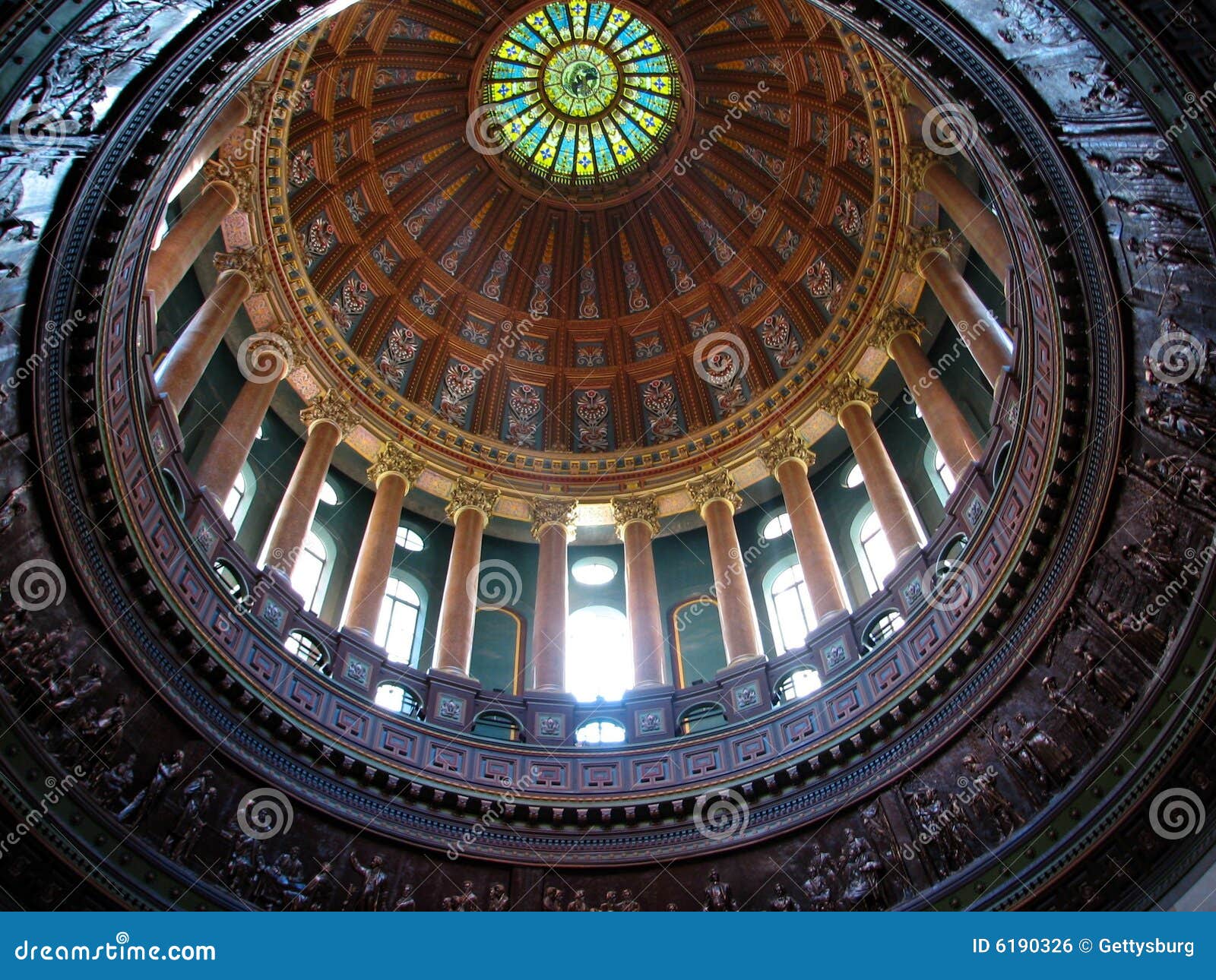 Springfield Capitol Dome stock photo. Image of educational - 6190326
